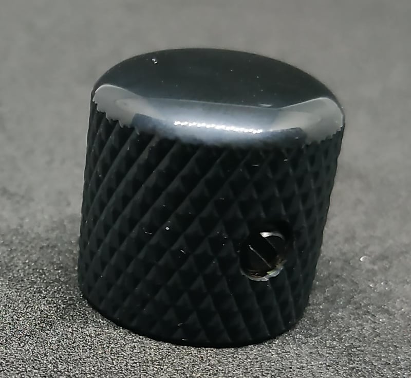 1 Black Big Grip Telecaster Metal Dome Knobs for | Reverb Deutschland