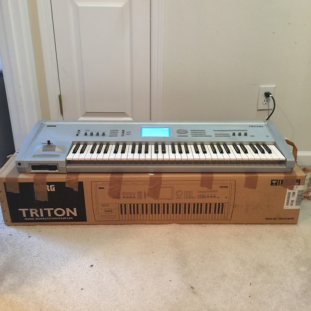 Korg Triton 61 Key Workstation Synthesizer & Sequencer Silver | Reverb