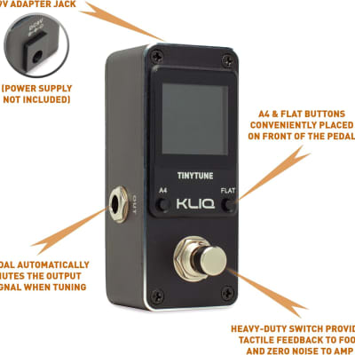 TinyTune Tuner Pedal for Guitar and Bass - Mini - Chromatic - | Reverb