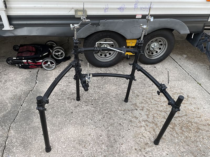 Roland MDS-9 V-Drum Rack Fully Loaded, 2 Cymbal Arms, 4 Pad | Reverb