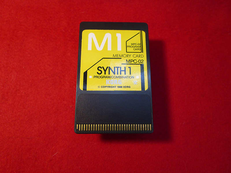 KORG M1 PCM Program Cards MSC-02 / MPC-02 "Synth 1" Tested | Reverb