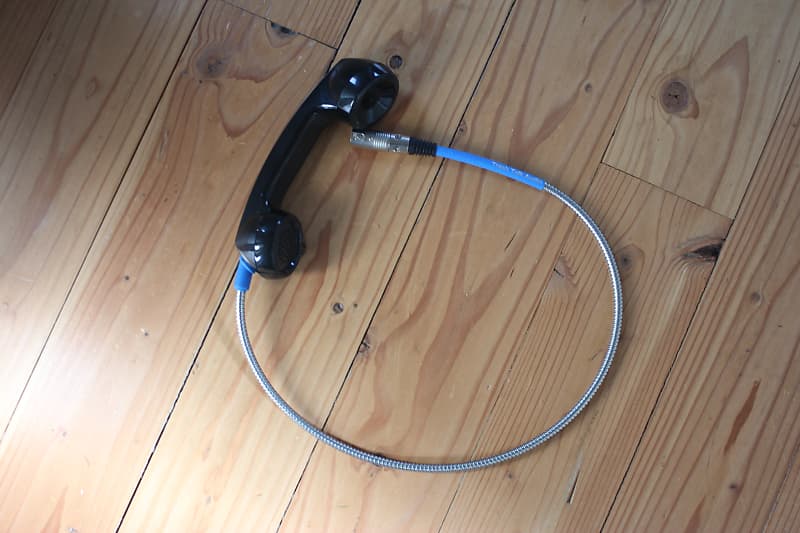 Trash Talk Audio Payphone Mic PP-1 NOS Black (Mouthpiece Mod) | Reverb