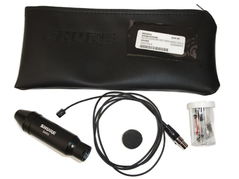 Shure WL-93 Miniature Lavalier Microphone w/ SM93 XLR-4-Pin | Reverb