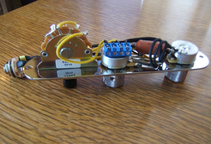 Tribute Reverse 3-Way Control Plate/Harness for Telecaster, | Reverb