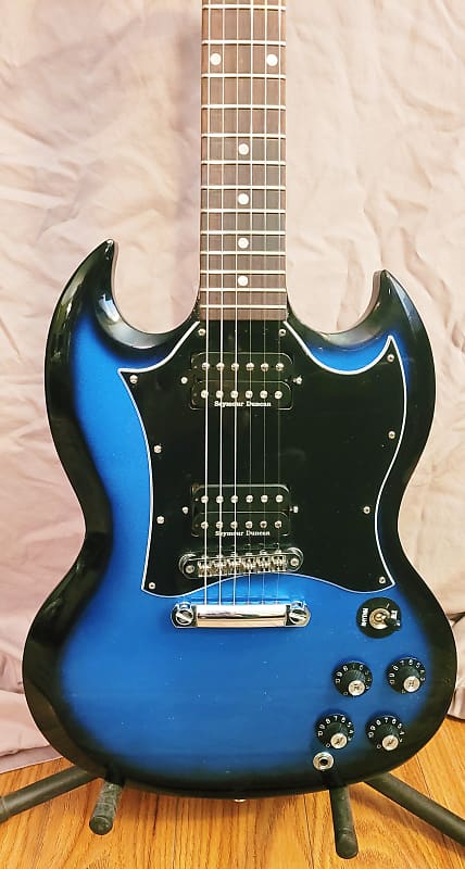 2012 Gibson SG Special in Epic Custom Blue Burst Finish - | Reverb