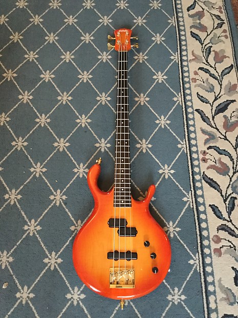 M.V. Pedulla Bass Guitar 1990 Orange Burst | Reverb