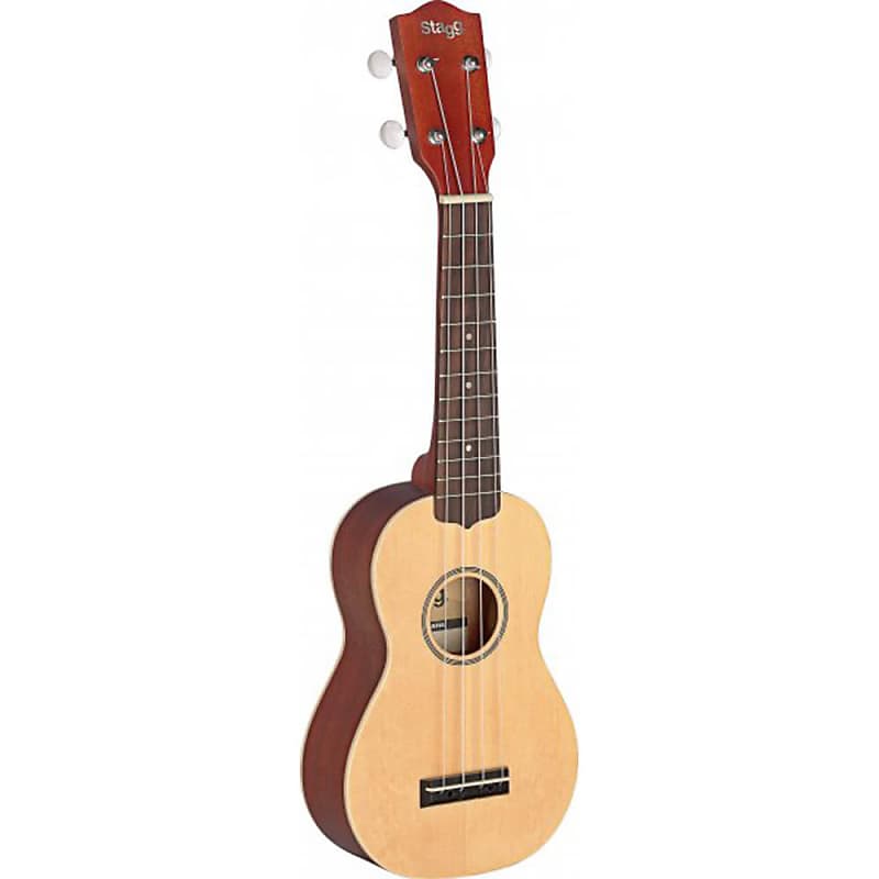 Stagg US60-S Traditional Soprano Ukulele In Black Nylon | Reverb