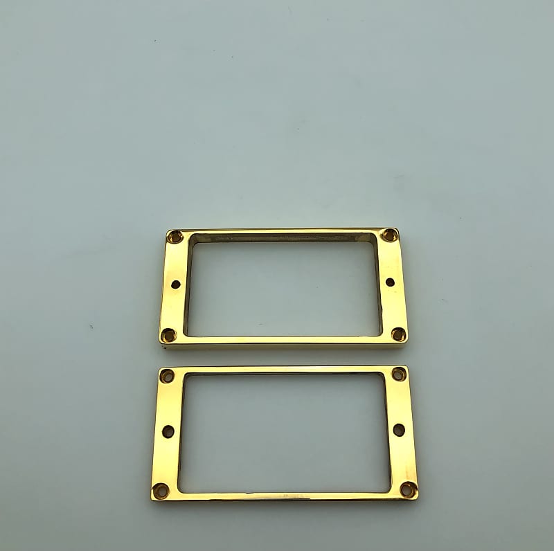 Metal Humbucker Pickup Rings Set Gold | Reverb
