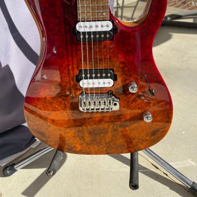 2022 Kiesel DC600 V-Burst Burl-Maple Guitar | Reverb
