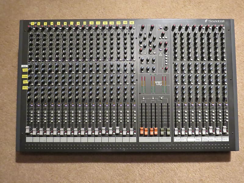 Soundcraft Spirit LX7 24 Channel Console Mixer - Gray | Reverb