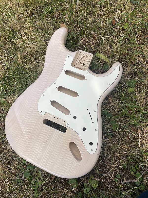 Heavy Seas Strat style body Fender dimensions 2025 - White | Reverb