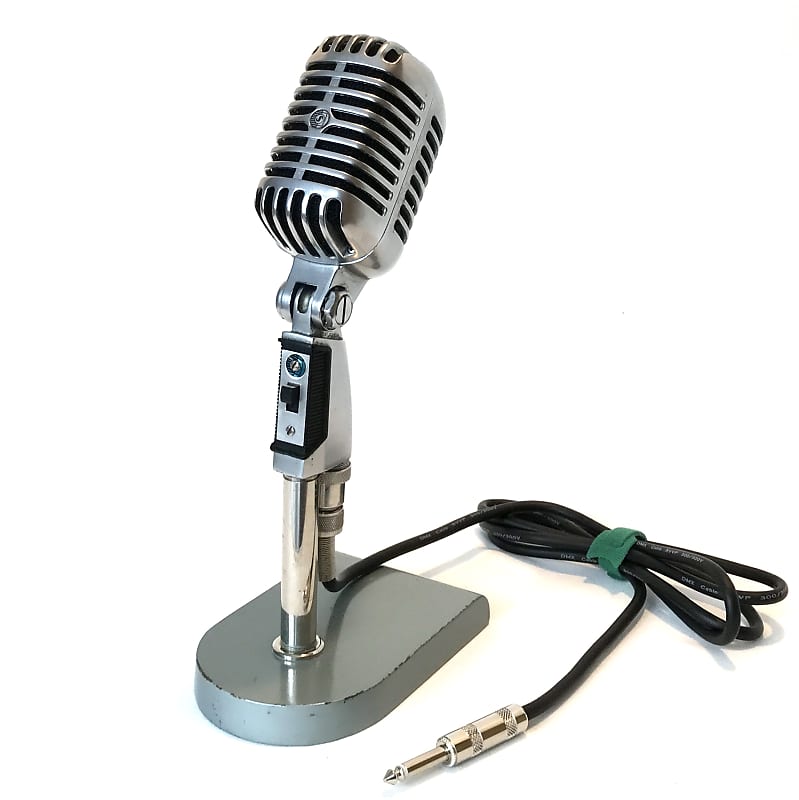 Vintage 1970's Shure PE55 "Unidyne" Dynamic Microphone with | Reverb