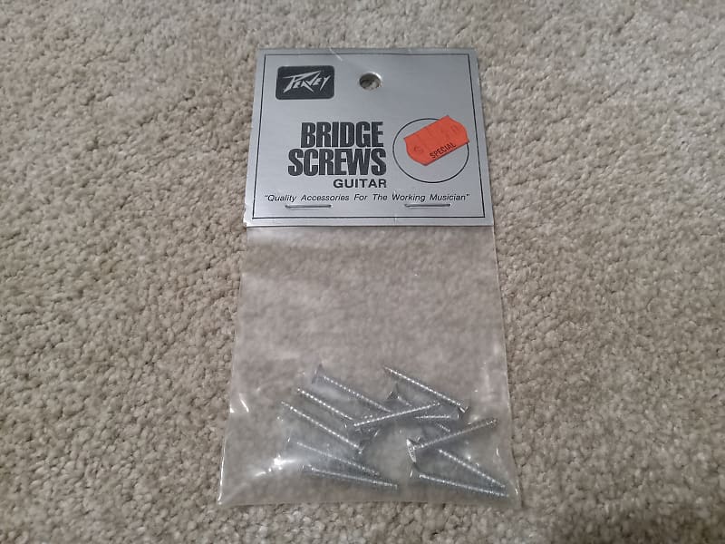 Set of Vintage NOS 1980's Peavey Guitar Bridge Screws in | Reverb