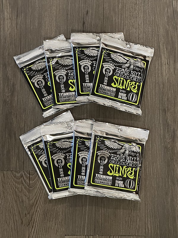 Ernie Ball 3121 Coated Titanium Slinky Electric Guitar | Reverb