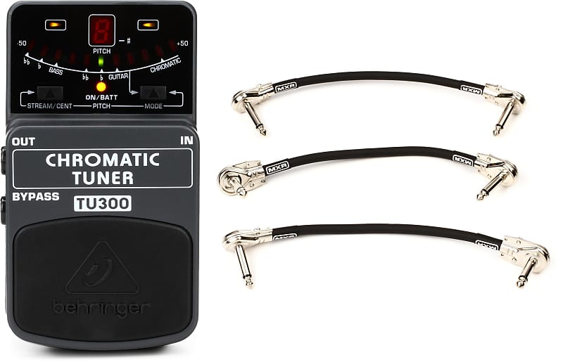 Behringer TU300 Chromatic Tuner Pedal Bundle with MXR 3PDCP06 | Reverb
