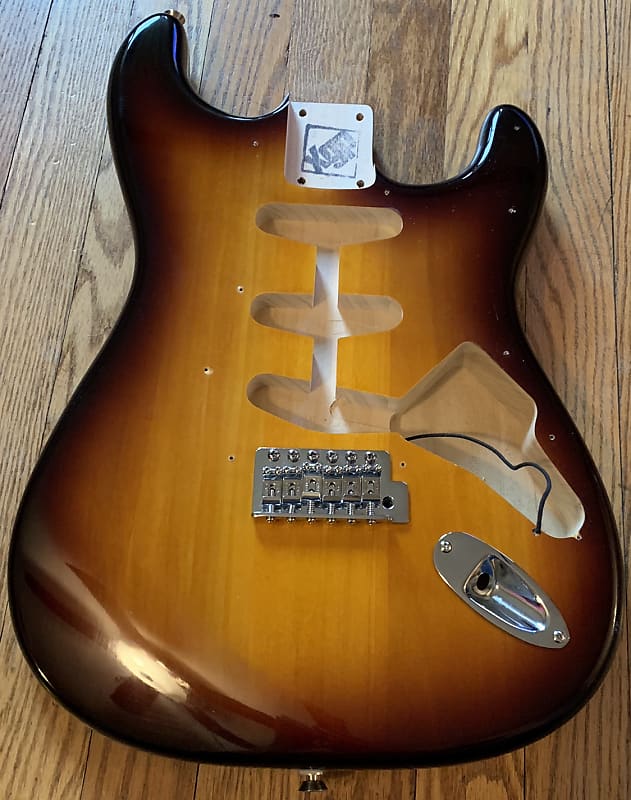 XGP Guitar Fetish Stratocaster Body, Sunburst Strat, Loaded | Reverb