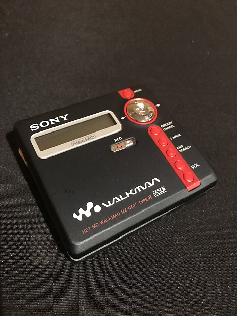 Sony MZ-N707 Black portable MiniDisc player recorder | Reverb