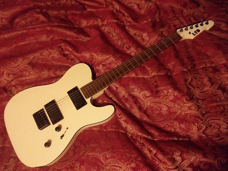 ESP LTD TE-406 2014 - White - EMG pickups (rare guitar) | Reverb