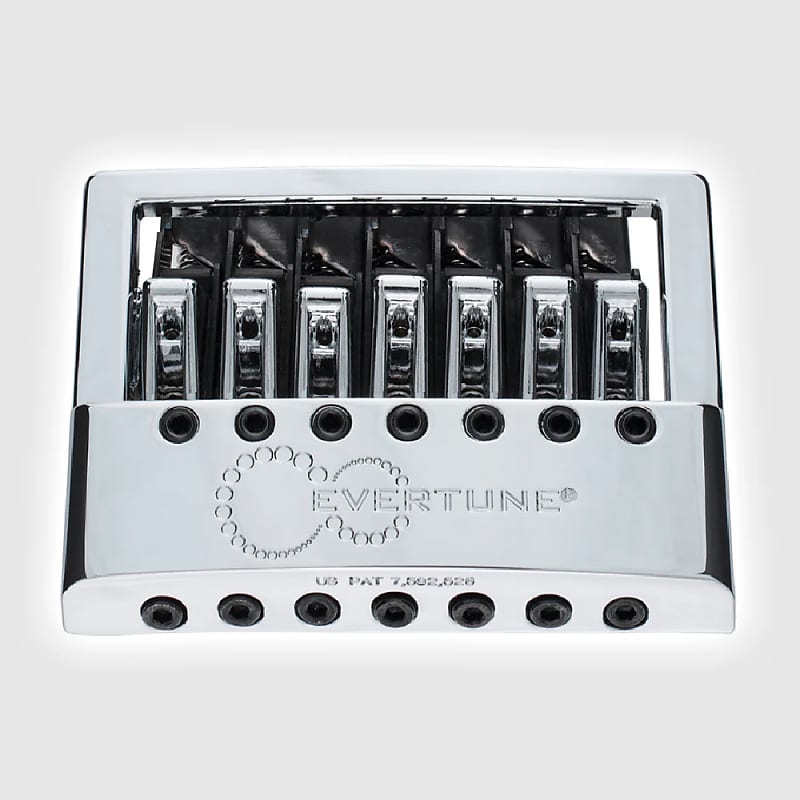 Evertune F Model 7 String Bridge for Strat Style Guitars - | Reverb