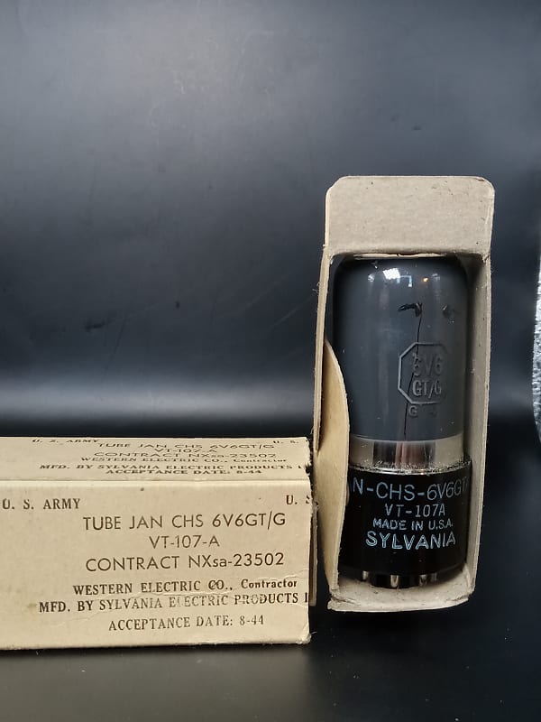 Nos JAN CHS 6V6GT/G VT-107-A MAXI TESTED 90% | Reverb