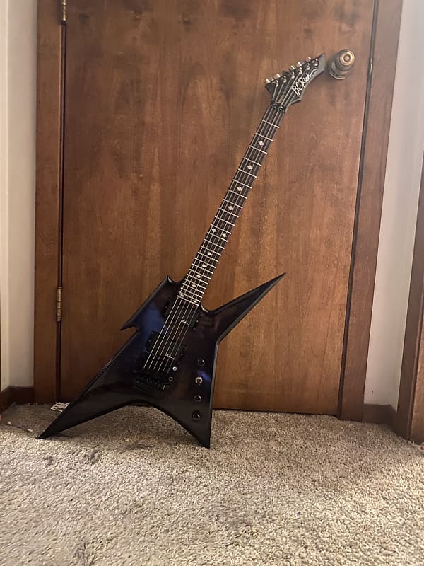 B.C. Rich Ironbird 2001 - Transparent black quilt maple top | Reverb