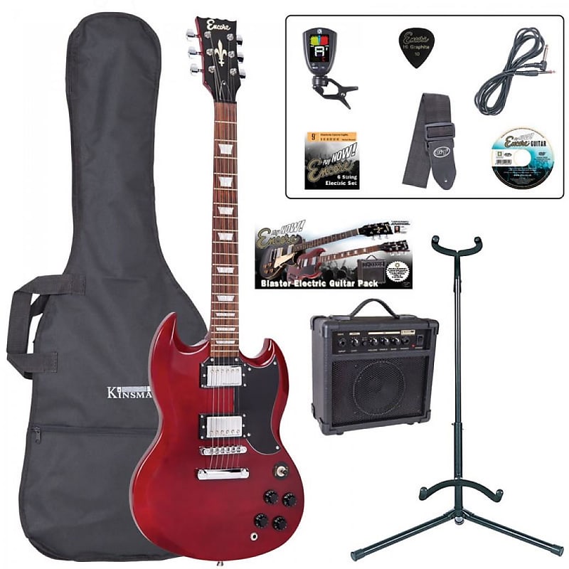 Encore E69 Electric Guitar Pack - Cherry Red | Reverb
