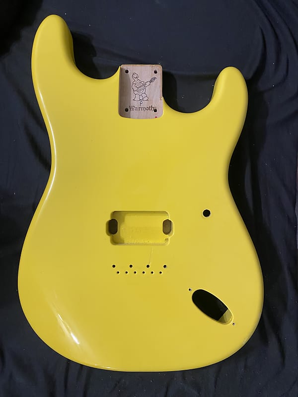 Warmoth Strat Body 2018 or so - Graffiti Yellow | Reverb