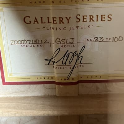 Taylor Living Jewels Koi Guitar Taylor Swift 83/100 2000 GSLJ | Reverb