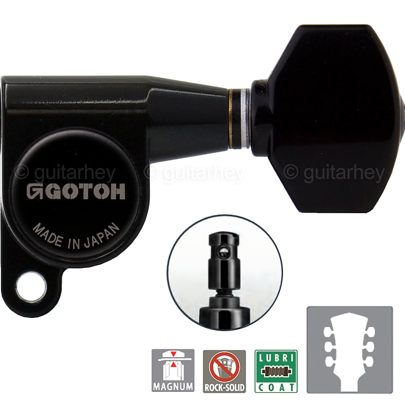 NEW Gotoh SG360-07 MG Magnum Locking Mini L3+R3 Guitar Tuners | Reverb