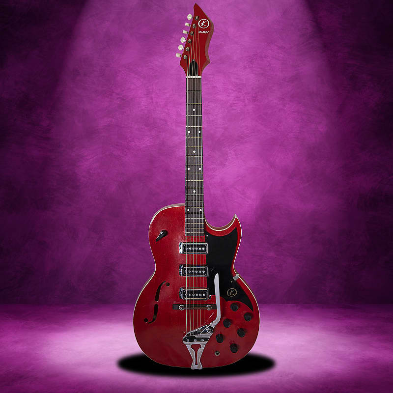1966 Kay Speed Demon K573 USA Guitar & Kay Hardcase | Reverb