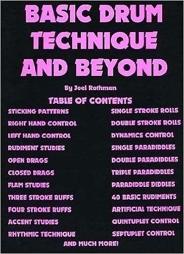 Basic Drum Technique and Beyond - by Joel Rothman - JRP37 | Reverb