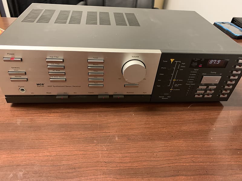 MCS Series 3237 Synthesized Stereo Receiver Silver | Reverb