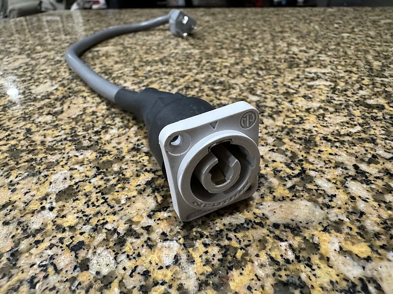 Neutrik NAC3MPB-1 Panel Mount powerCON Receptacle Gray W/ | Reverb