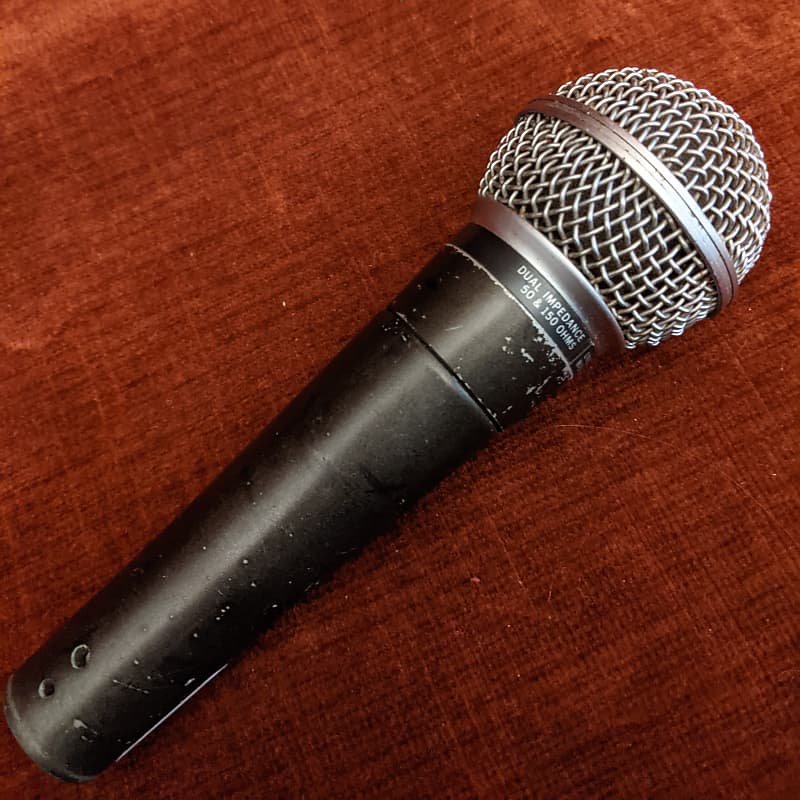Shure SM58 Vintage 1970's dynamic cardioid microphone Grey | Reverb