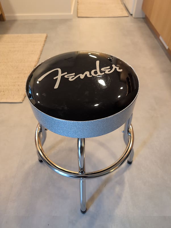 Fender 24" Bar Stool 2022 - Black / silver | Reverb