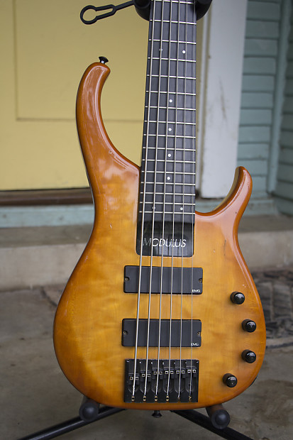 Modulus 6 String Quantum Bass Q6 1996 Amber | Reverb