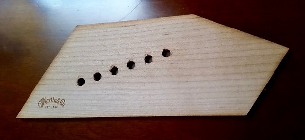 Martin Solid Maple Bridge Plate - Authentic OEM Bridgeplate | Reverb