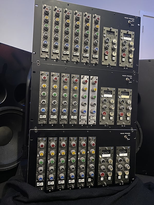 3 x Vintage Calrec Powered Rack Boxes with 6 ch of PQ 1161-02 | Reverb