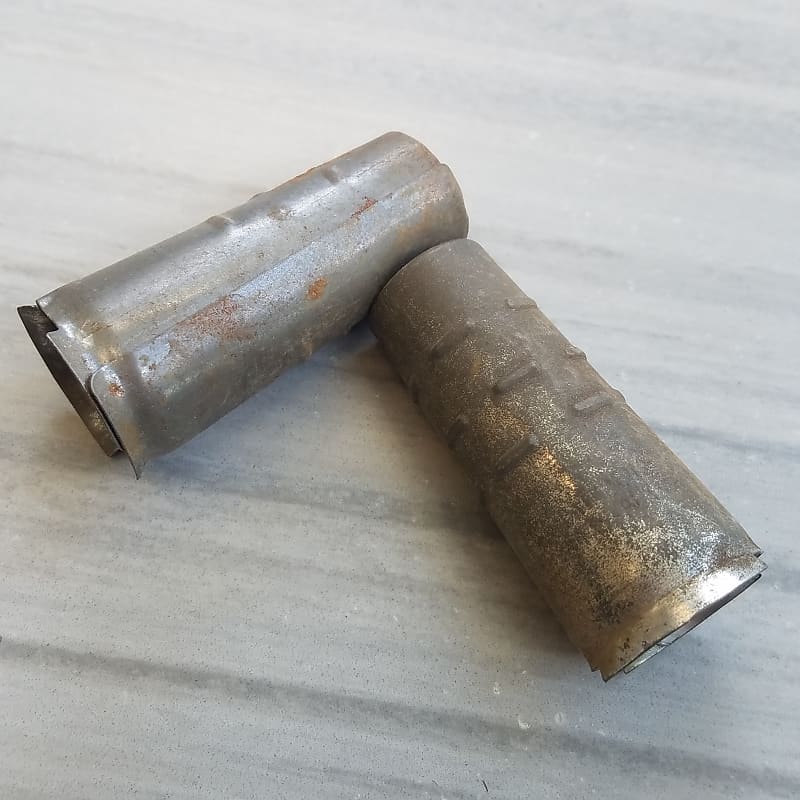 Unknown Pair (2) Tube Shields 12AX7 9-pin Tapered T50-05 | Reverb