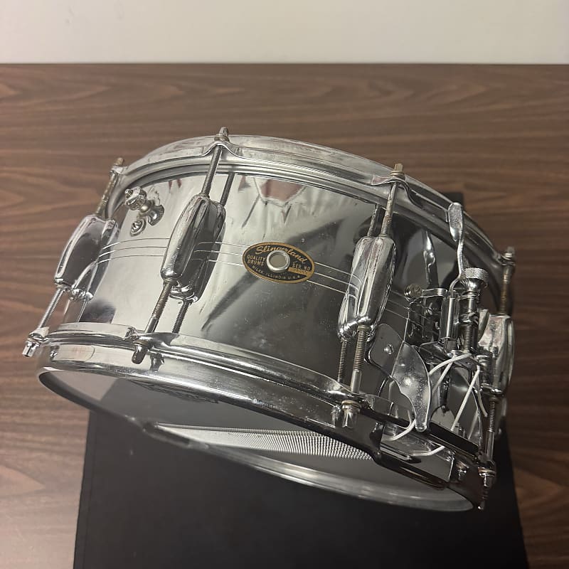 Slingerland Radio King 6.5x14 Brass Snare Drum 1960’s - COB | Reverb