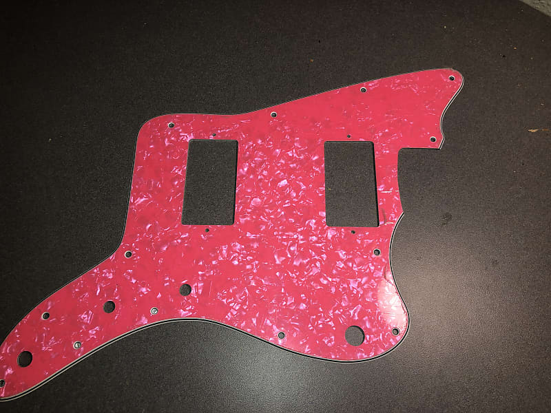 Jazzmaster Pink pearloid pickguard | Reverb
