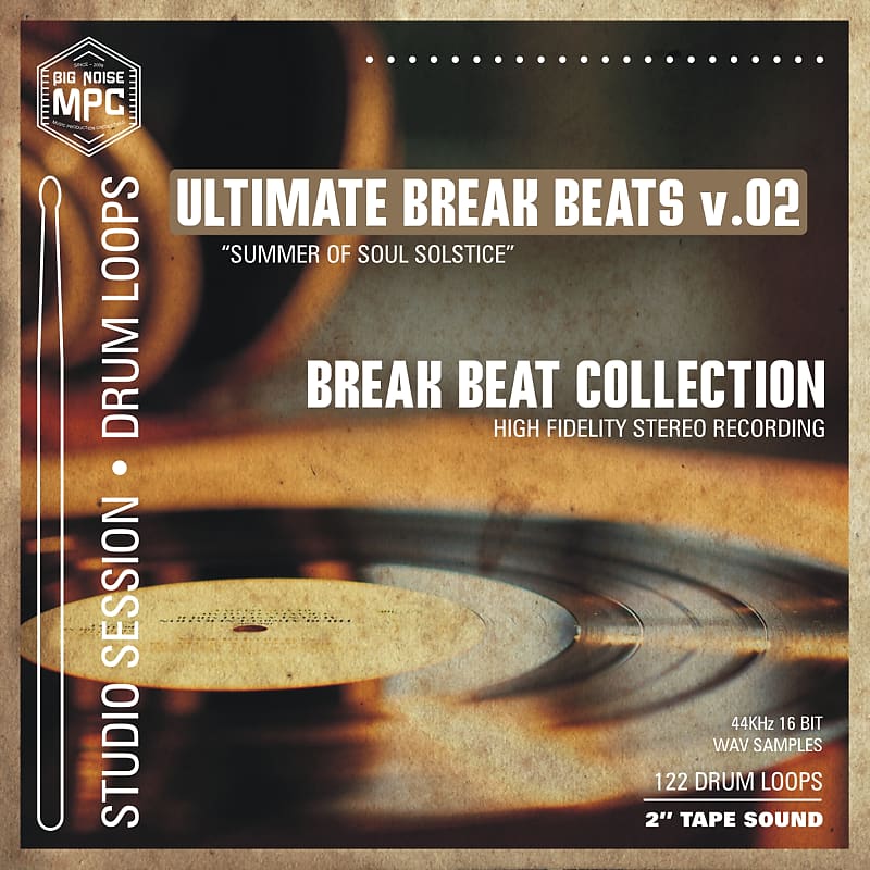 122 Fresh Drum Loops “Ultimate Break Beats” v.02 | USB Flash | Reverb