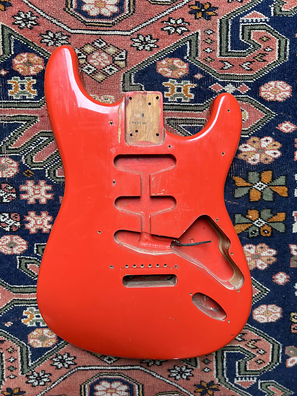Fender 1982 AVRI ‘62 Stratocaster Reissue Body - Fiesta Red - | Reverb