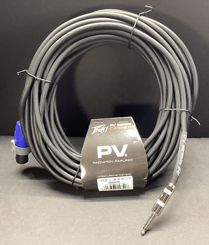 Peavey PV Series 50' 2 Conductor 14 Gauge NL2FC to 1/4" | Reverb