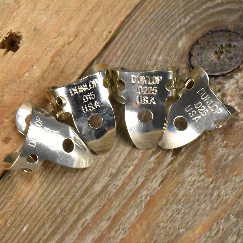 Dunlop 33R020 Nickel Silver .020mm Fingerpicks (20-Pack) | Reverb