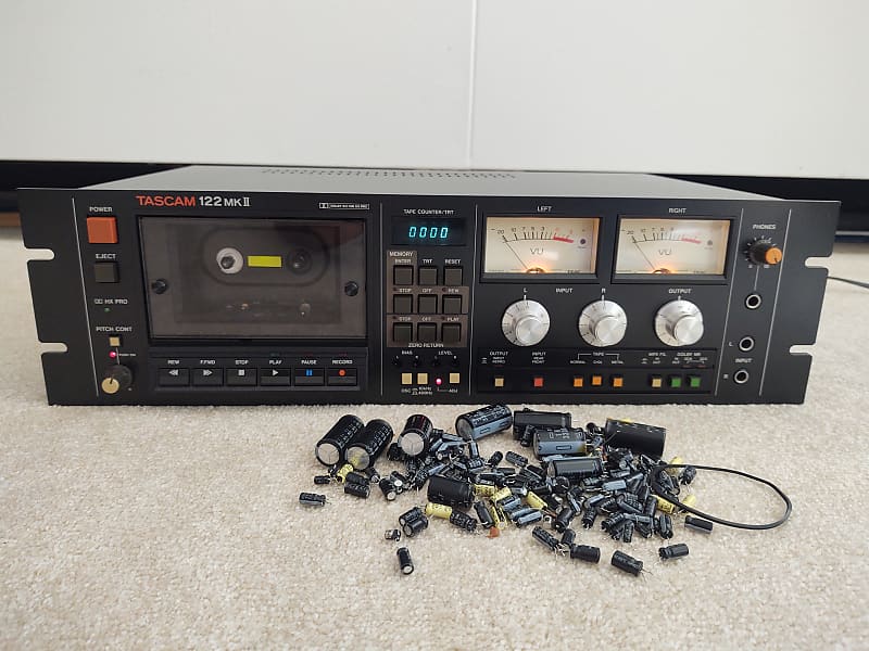 Tascam 122MKII Studio Cassette Deck Recapped | Reverb