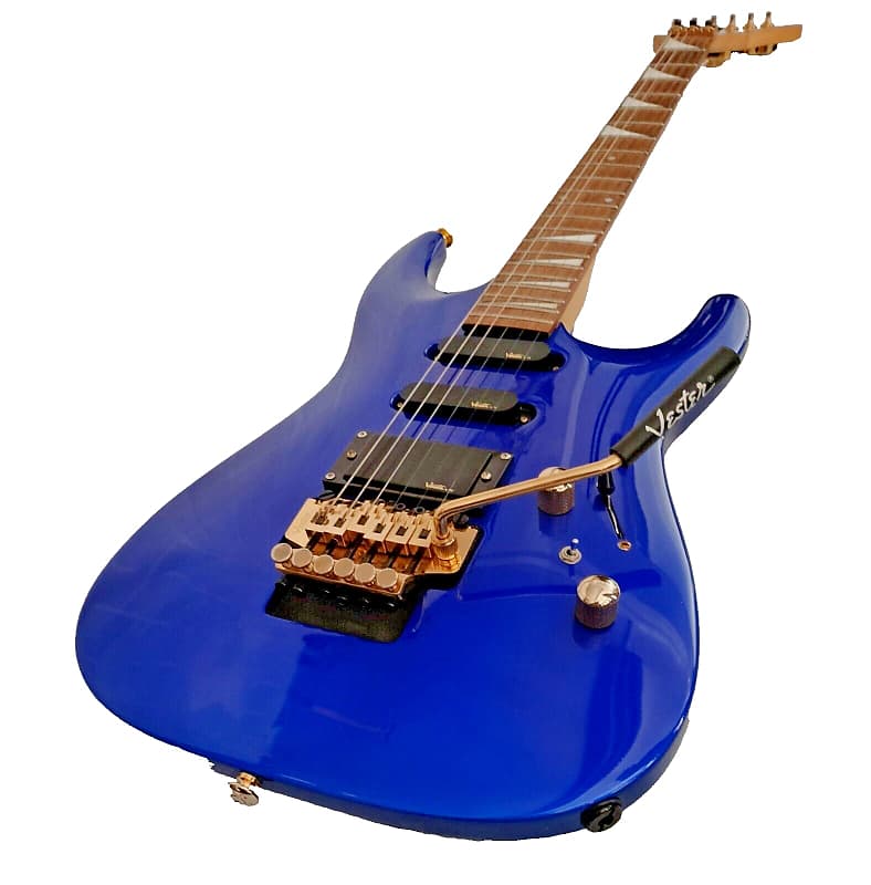 VESTER Vintage E-Gitarre 90s Metallic Blue finish Limited | Reverb