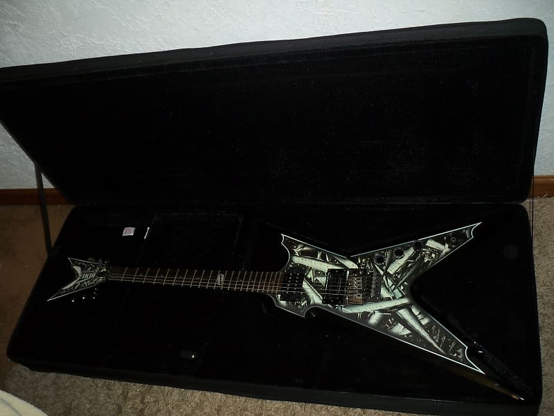 2007 Dean Razorback Dimebag Neck Thru Made in Korea 9 Lbs V | Reverb