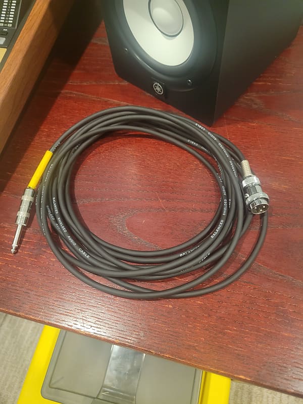 Shure Vintage Style High-Z Shure Microphone Cable 3-pin to | Reverb