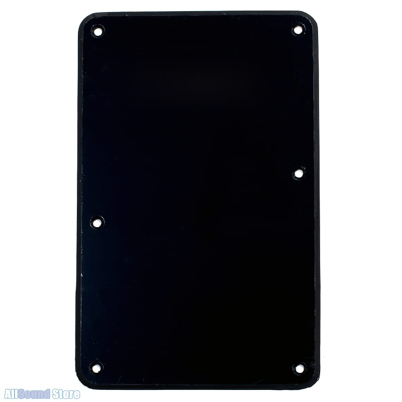 Black 1-ply BLANK Tremolo Cover Back Plate for Fender | Reverb